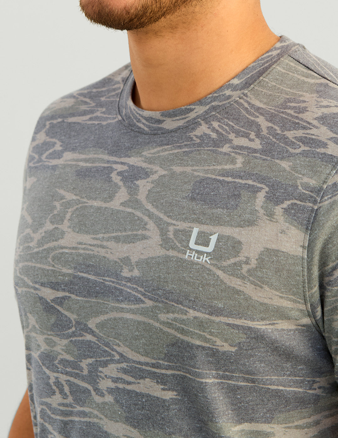 Leeward Short Sleeve Camo Crew